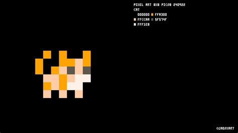 Pixel Art 8x8 Pico8 240922 Cat Pixelart Youtube