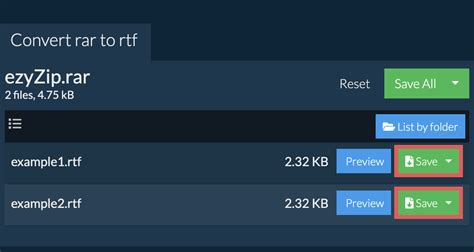 Convert RAR To RTF Online Quick Secure FREE EzyZip