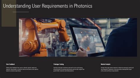 Understanding User Requirements In Photonics Optoelectronics Ppt Designs St Ai Ss Ppt Sample