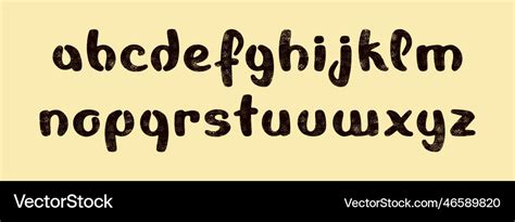 Stock Handwritten Font Lowercase Royalty Free Vector Image