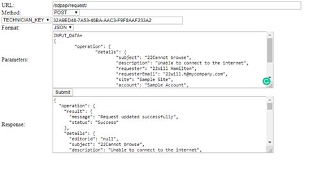 How To Create A Request Along With Requester Email Address Through Api