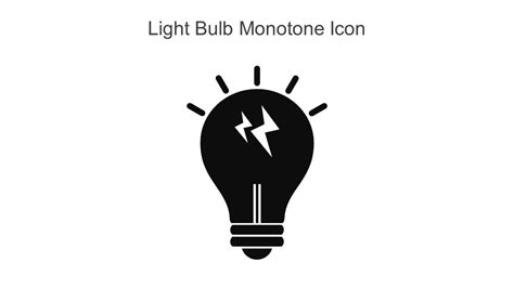 Light Bulb Monotone Icon In Powerpoint Pptx Png And Editable Eps Format Presentation Graphics