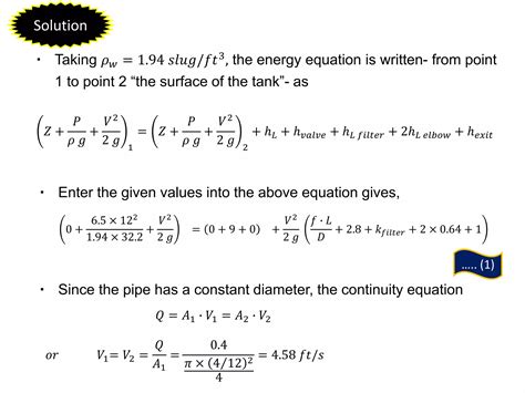 Problem Solving In Fluid Mechanics PPTX Chemistry Science