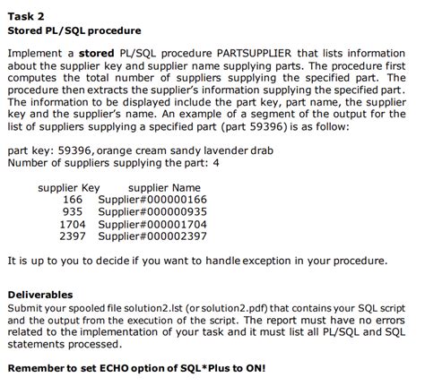 Answered Task 2 Stored Plsql Procedure Bartleby