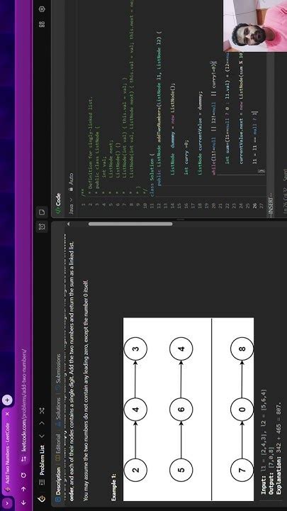 0330 Days Leetcode Problem 02 Add Two Number Leetcode