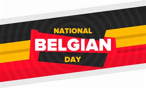 벨기에 국경일 벨기에 독립 기념일 벨기에에서 연례 휴일 줄 21에서 축하 애국적인 디자인 포스터 인사말 카드 배너 및 배경 벡터 일러스트레이션 21에 대한 스톡 벡터 아트