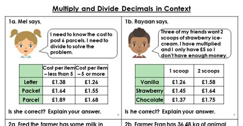 Multiply And Divide Decimals In Context Classroom Secrets