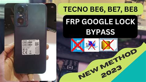 Tecno Pop 6 Pro FRP Bypass Tecno BE8 Google Account Unlock YouTube