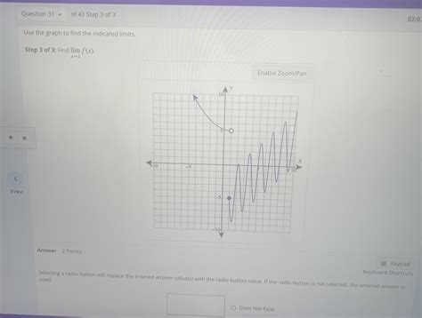 Solved Use The Graph To Find The Indicated Limits Step 3 Of Chegg Com
