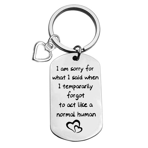 Apology Keychain Say Sorry With Style
