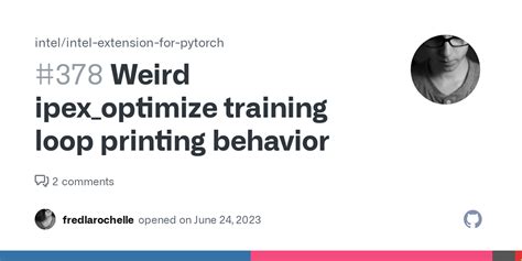Weird Ipex Optimize Training Loop Printing Behavior Issue Intel Intel Extension For