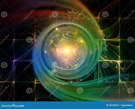 Digital Abstract Visualization Stock Illustration Illustration Of Idea Movement 54190410