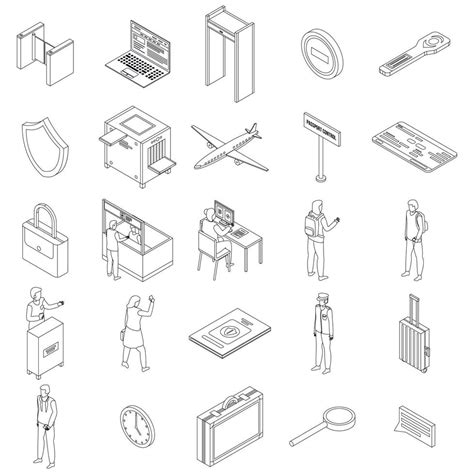 Passport Control Icons Set Vector Outline 12331729 Vector Art At Vecteezy Passport Control Icons Set Vector Outline 12331729 Vector Art At Vecteezy
