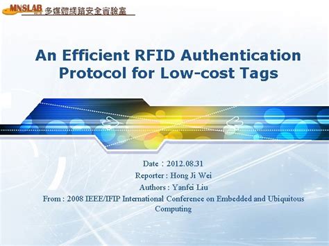 an efficient rfid authentication protocol for lowcost tags