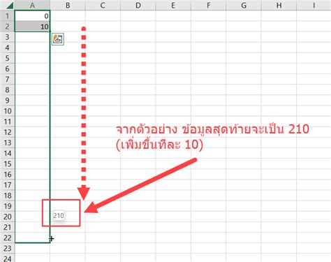 วิธีเติมข้อมูลตัวเลขต่อเนื่องอัตโนมัติใน Excel ดีครับดอทคอม