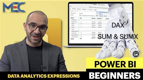 Power BI DAX BASIC EXPRESSIONS SUM SUMX YouTube