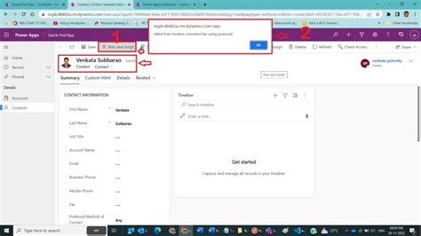 Back To Basics 68 Run Javascript From Modern Command Designer In Dynamics Crm Common Man