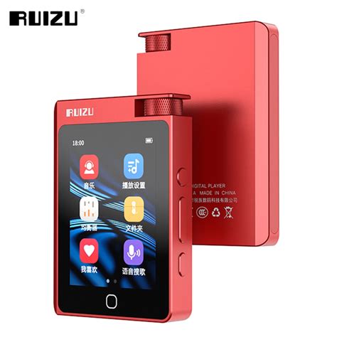 Ruizu A55 16g เครื่องเล่นเพลง Hifi พร้อมบลูทูธ 5 0 Mp3 หน้าจอสัมผัส แบบ