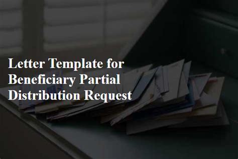 Letter Template For Beneficiary Acknowledgment Of Receipt Free