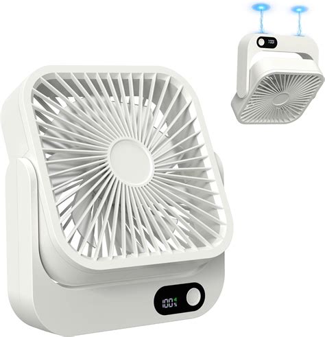 Zaardend Portable Magnetic Travel Fan 5000mah Rechargeable