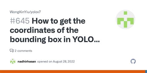 How To Get The Coordinates Of The Bounding Box In Yolov7 · Issue 645