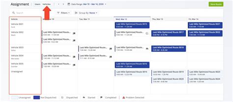 Assignment Dashboard Assign Routes To Users And Vehicles