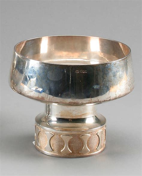 Bonhams A Pedestal Bowl On Stand By Sidney Beddall Edinburgh 1985