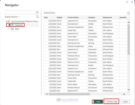 Your First Power Bi Report Using Excel Tables As Your Data Source Exceldemy