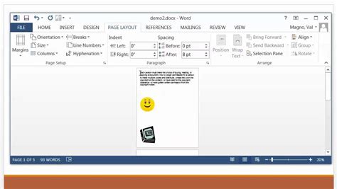 Page Layout Tab MS Word YouTube