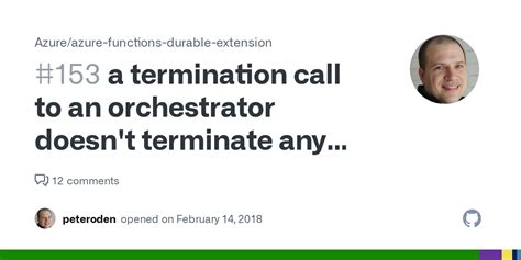 A Termination Call To An Orchestrator Doesnt Terminate Any Sub