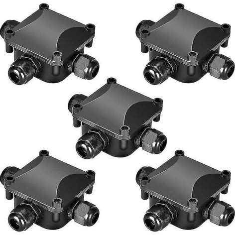 Set Of 5 Waterproof Junction Boxes Ip68 230 V Black Walmart Ca