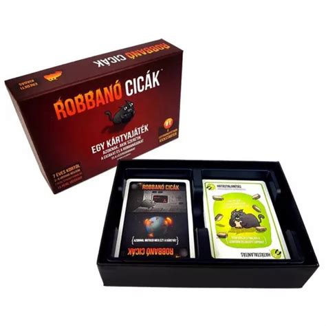 Robbanó Cicák Redandblack Társasjátékszalon Budapest