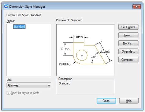 dimstyle command