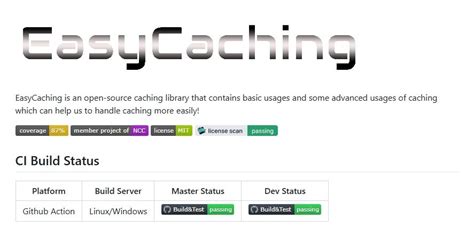 Easycaching：一款灵活高效的 Net 缓存库