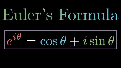 Euler S Formula In Complex Numbers Proof And Applications De Moivre S Theorem Youtube