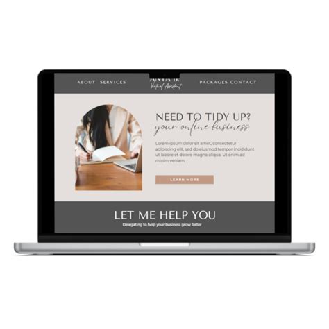 Virtual Assistant Canva Website Templates