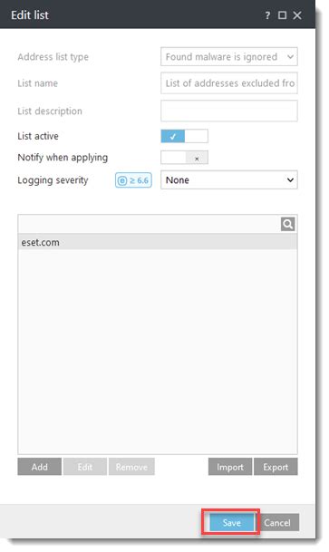Unblock A Safe Website On An Endpoint Using ESET PROTECT 8 X 10 X Or ESET PROTECT Cloud