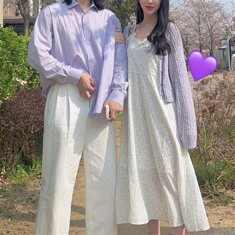 플라워 뷔스티에 롱원피스 And 가디건 오션스 오버핏 셔츠 봄 여름 커플 시밀러룩 커플룩 에이블리