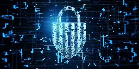 Cyber Security Data Protection And Privacy Concept With Front View On Digital Glowing Pad Lock