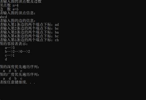 数据结构实验 实验二：图（c语言版）c语言实现数据结构中图的实验 Csdn博客