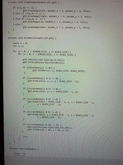 Solved Below There Is A Pacman Game Code By Java Can You