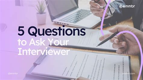 5 Great Questions To Ask Your Interviewer