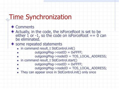 Code Review Time Synchronization Ppt Download