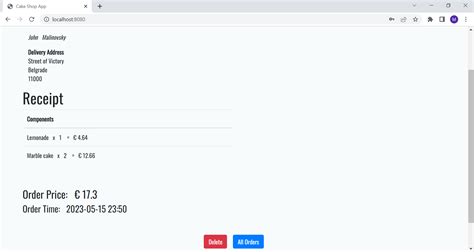 Github Radovan85cake Shop App