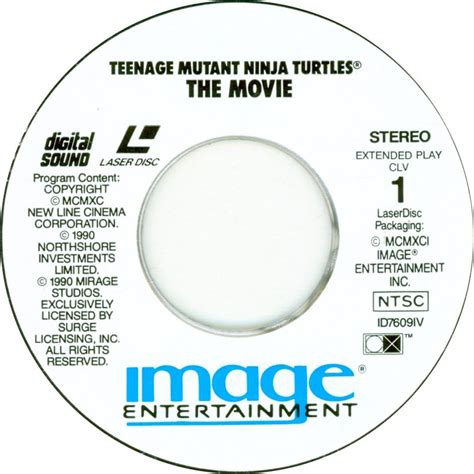 Teenage Mutant Ninja Turtles The Movie Image Entertainment Usa