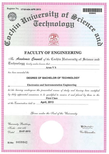 Arun Btech Degree Pdf