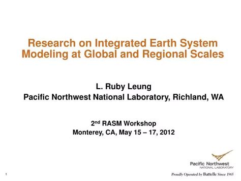 Ppt Research On Integrated Earth System Modeling At Global And Regional Scales Powerpoint