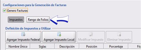 Configuración Cofac