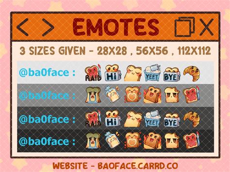 Bread Emotes 102 Cute Toast And Bread Emotes For Twitch And Discord