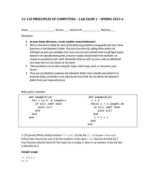 Fillable Online Cs Cmu Questions Version A Cs Cmu Fax Email Print